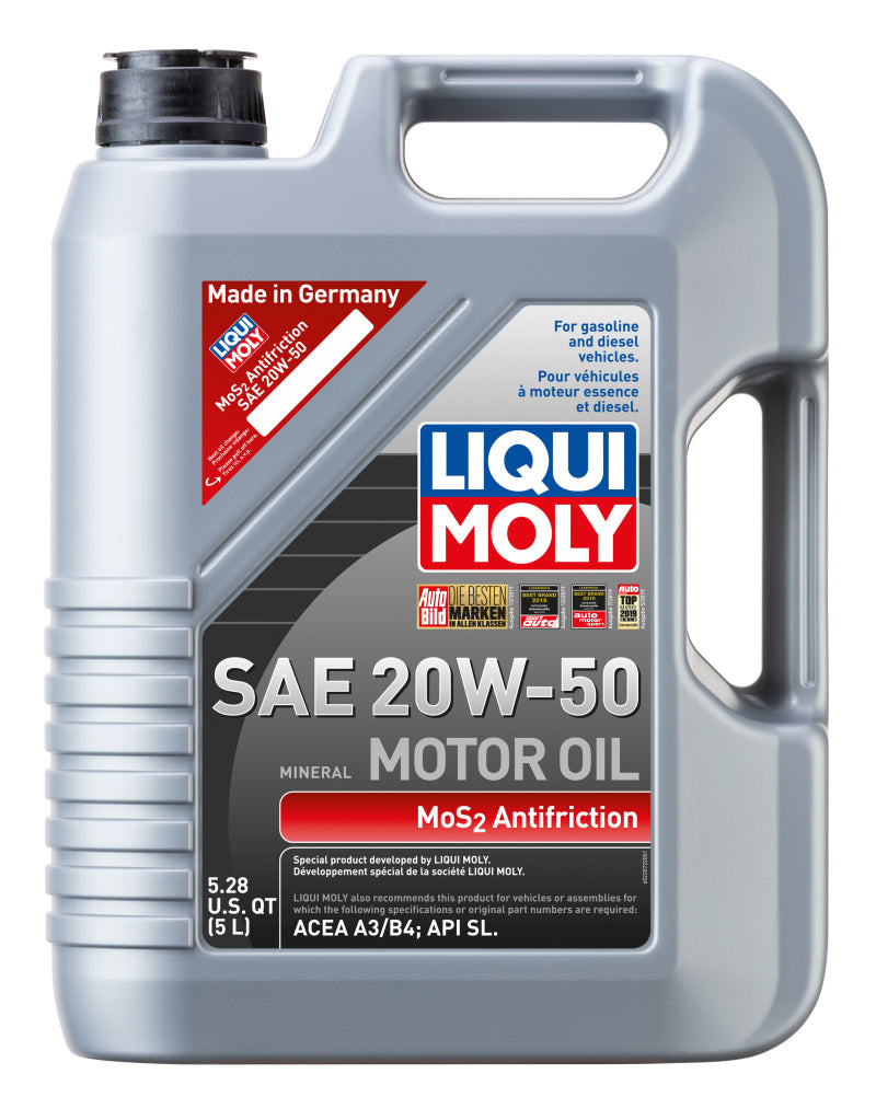 LIQUI MOLY 5L MoS2 Anti-Friction Motor Oil 20W50 – K2 Industries